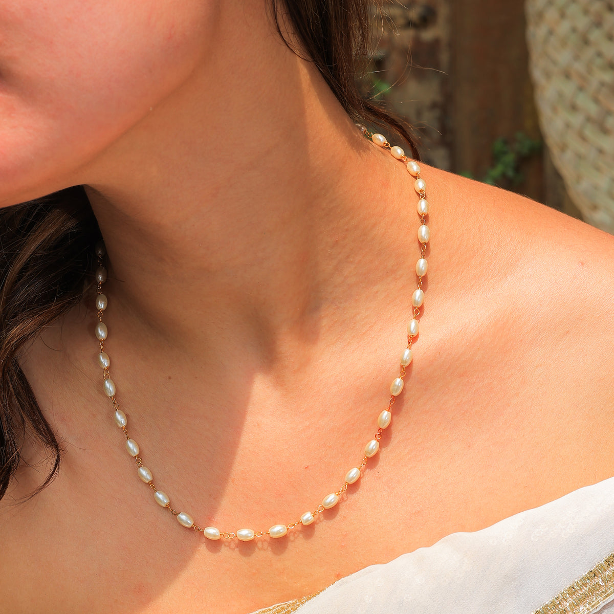 Meera rice pearl chain – Revive Home