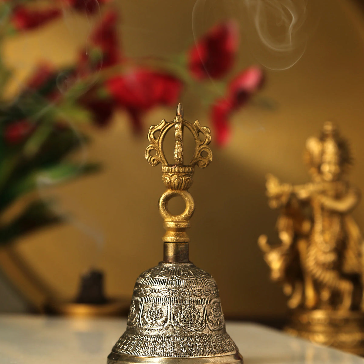 Bell - Dorjee Design Hand Bell in Brass – Revive Home