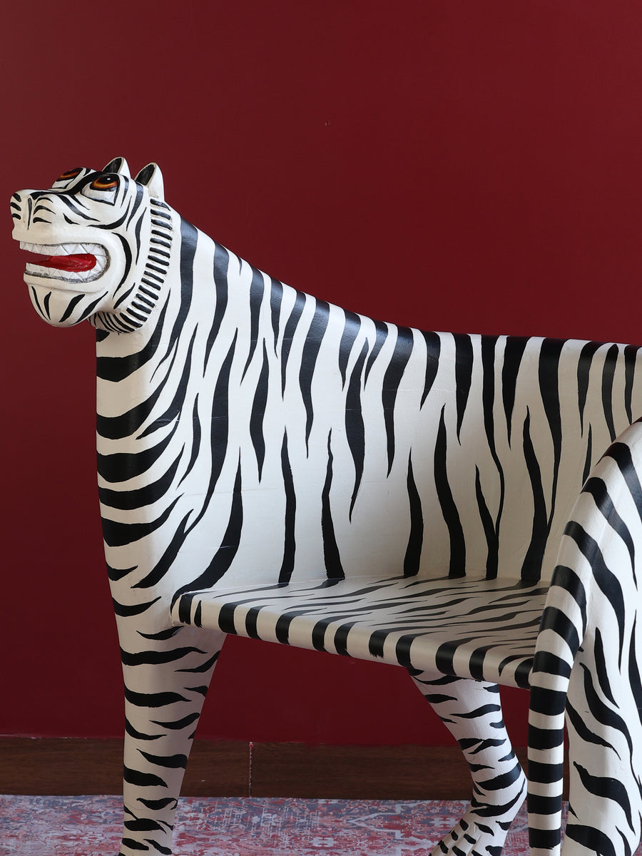 Wooden Tiger Chair Painted – Revive Home