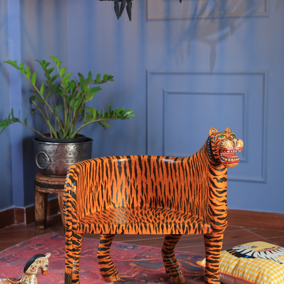 Chair - Wooden Tiger Painted (Baby Chair) – Revive Home