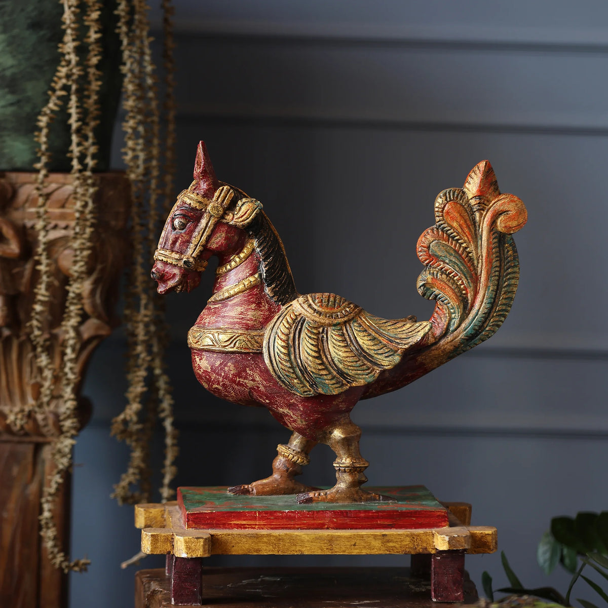 Wooden Whisper - Birds Hand-Painted With Yali Faces – Revive Home