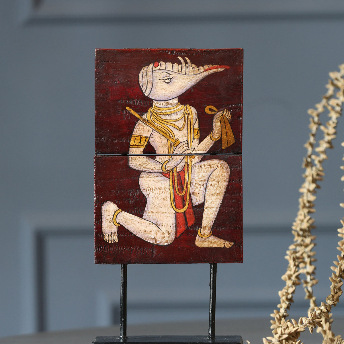 Wooden Varaha-Avatar Panel – Revive Home