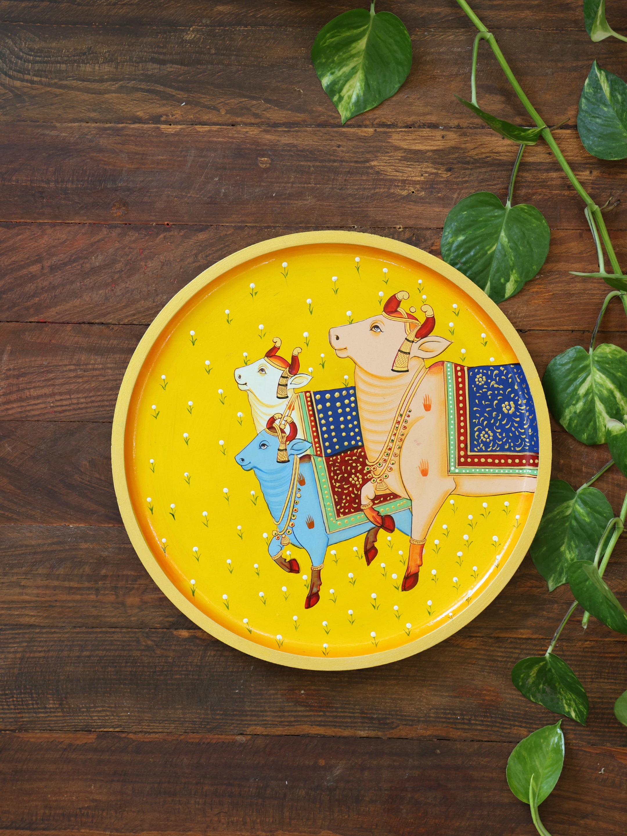 Wooden Wall Plates - Sacred Cow – Revive Home