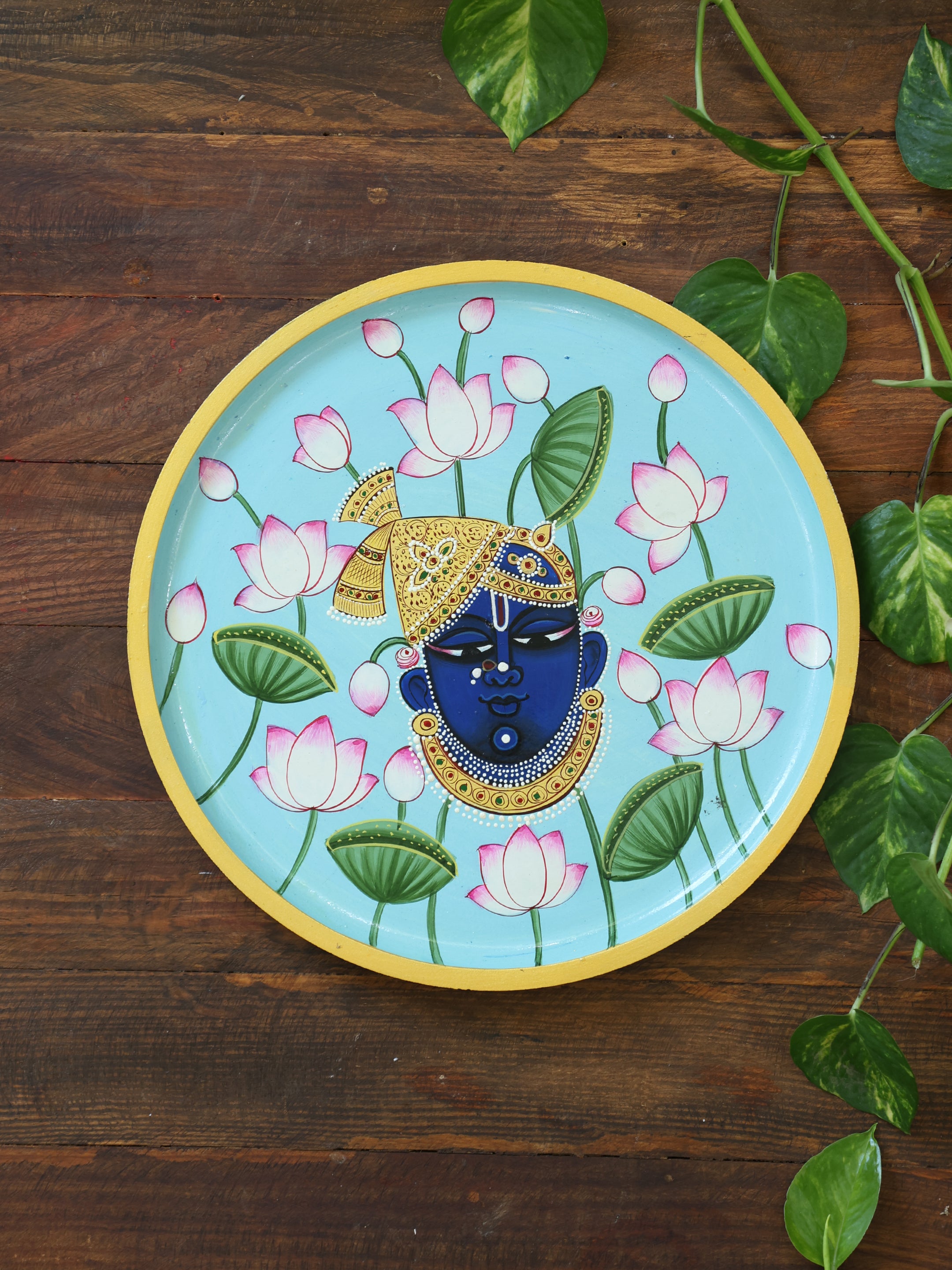 Wooden Wall Plates - Shrinath Ji – Revive Home