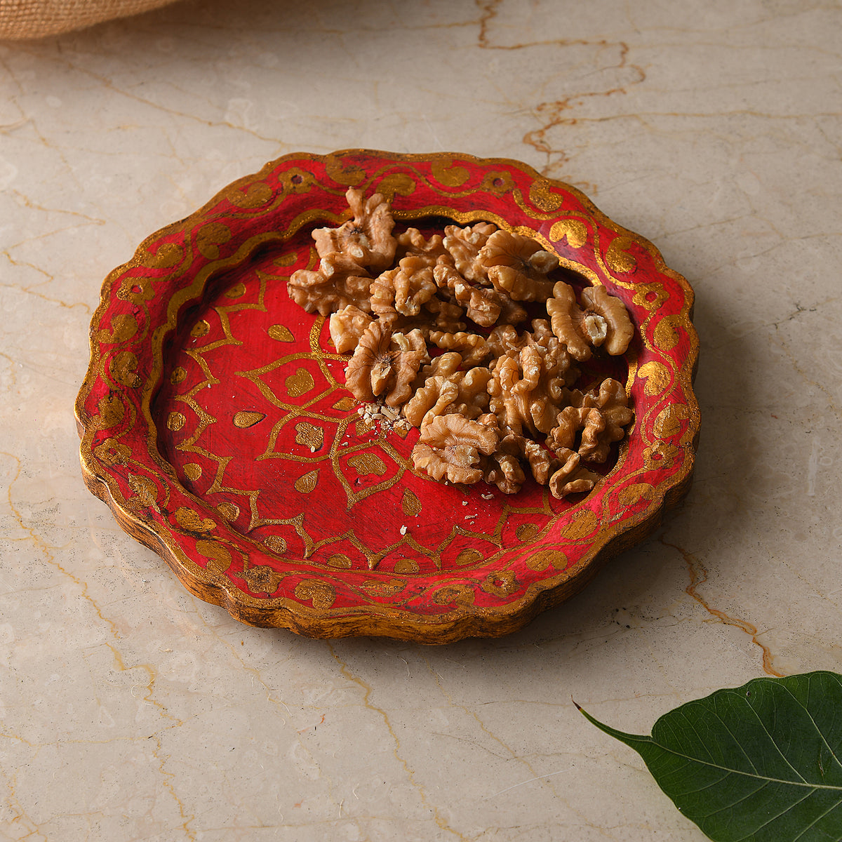 Hand Painted Red Platter – Revive Home